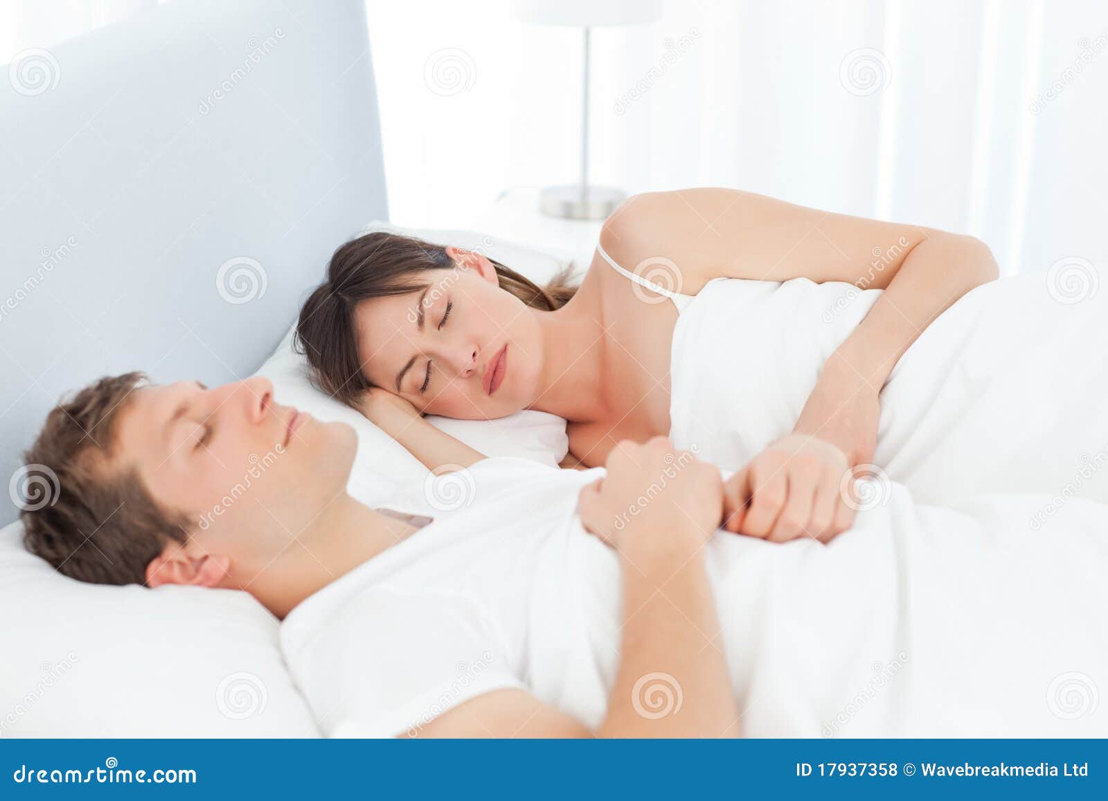 Peaceful Lovers Sleeping Together Stock Photo - Image of boyfriend ...