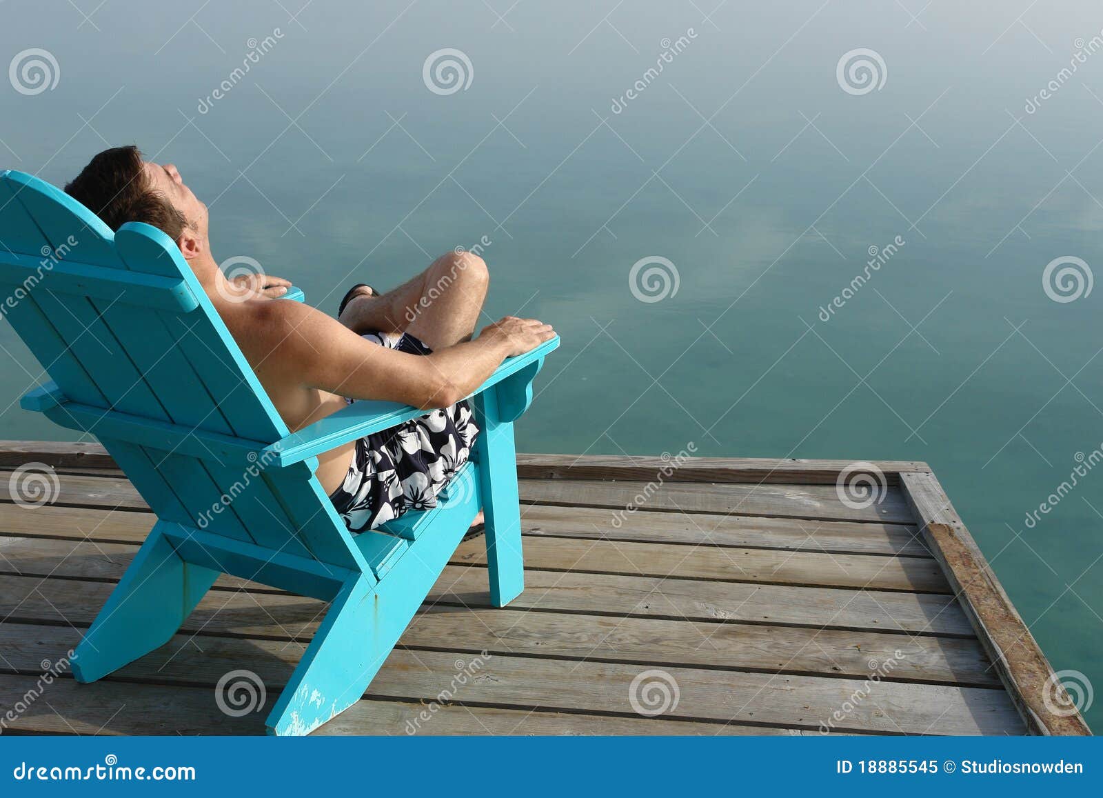 Peaceful man stock image. Image of tropical, chair, edge - 18885545