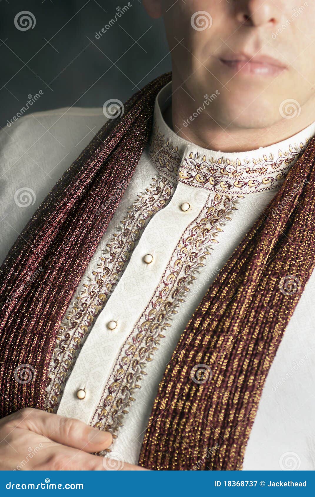 Peaceful Man in Traditional Indian Clothing 1 Stock Image - Image of ...