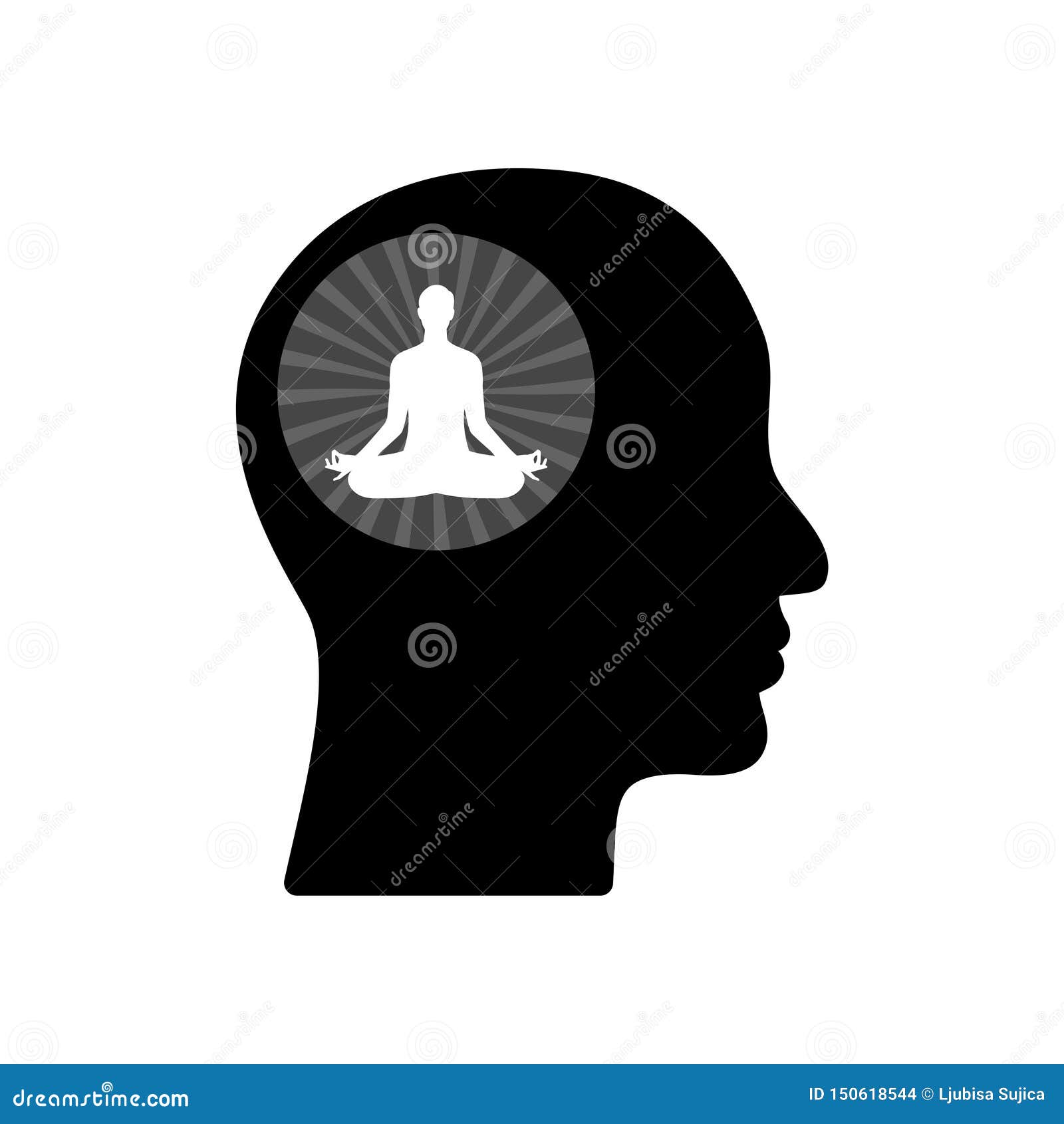 Peaceful Mind Icon, Sign, Logo Stock Vector - Illustration of ...