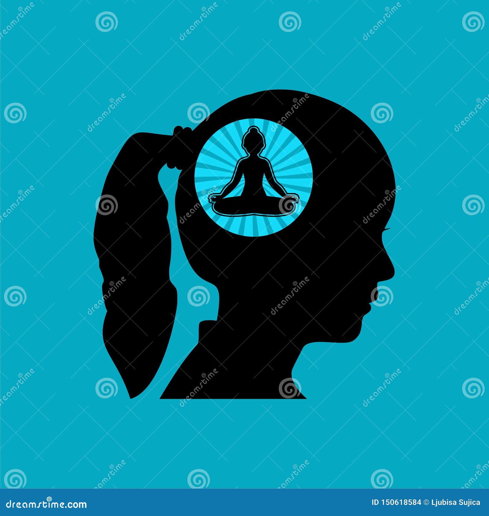 Peaceful Mind Icon, Sign, Logo Stock Illustration - Illustration of ...