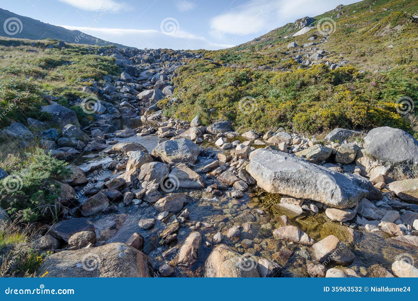 Peaceful Mountain Stream in Ireland Stock Photo - Image of peaceful ...