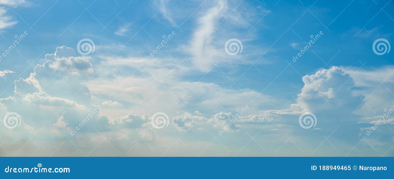 Peaceful Nature Scenery Blue Sky with Clouds Stock Image - Image of ...