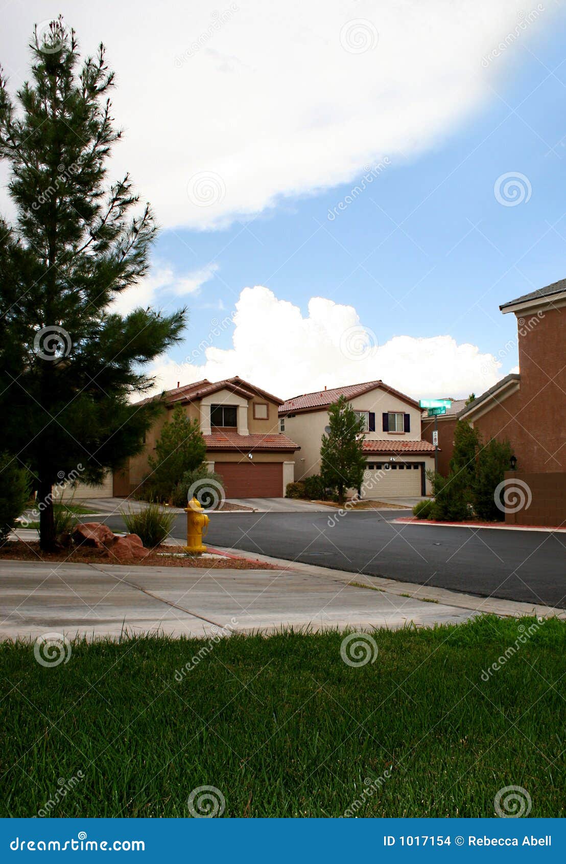 Peaceful Neighborhood stock photo. Image of houses, house - 1017154
