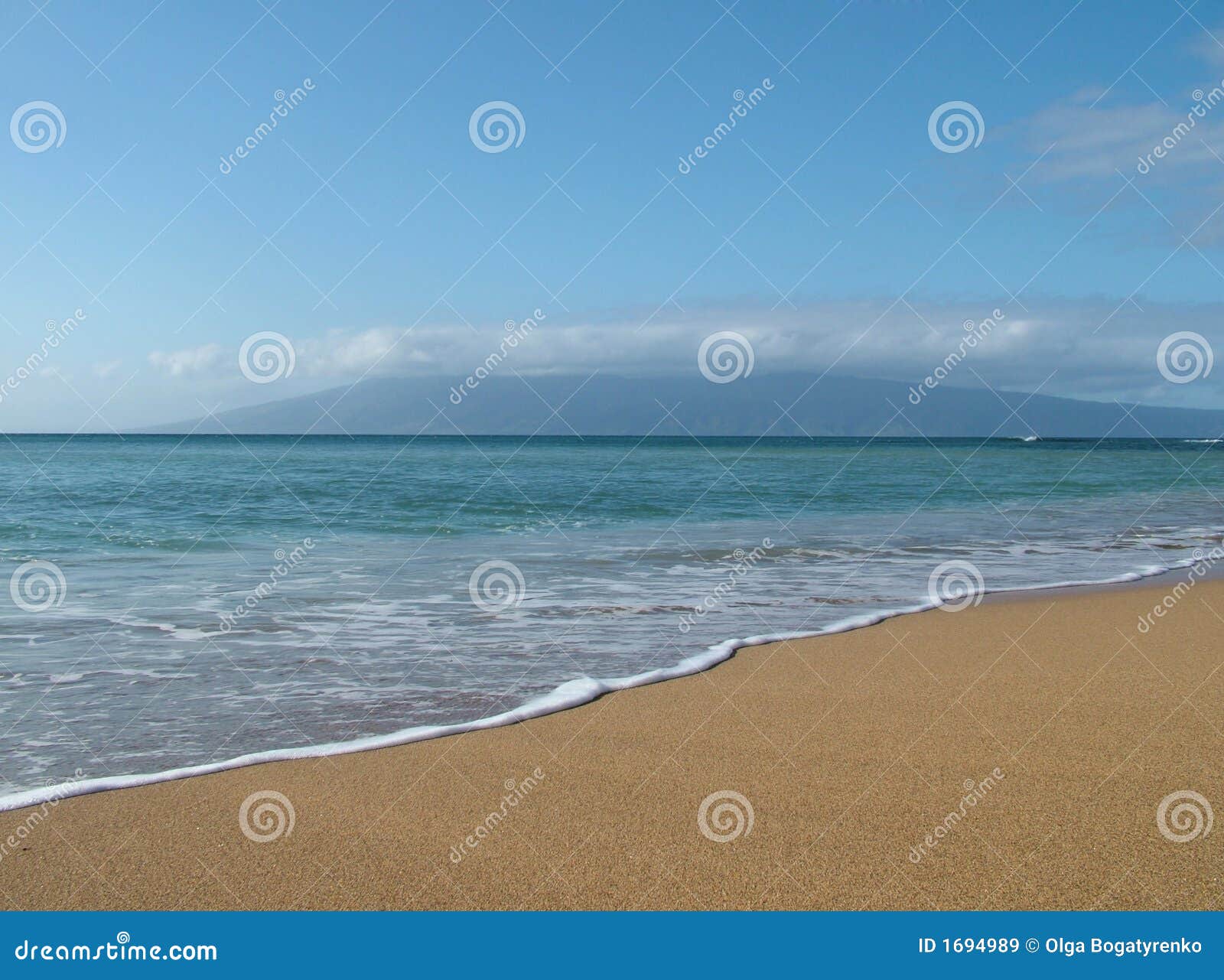 Peaceful ocean stock image. Image of wave, beach, water - 1694989