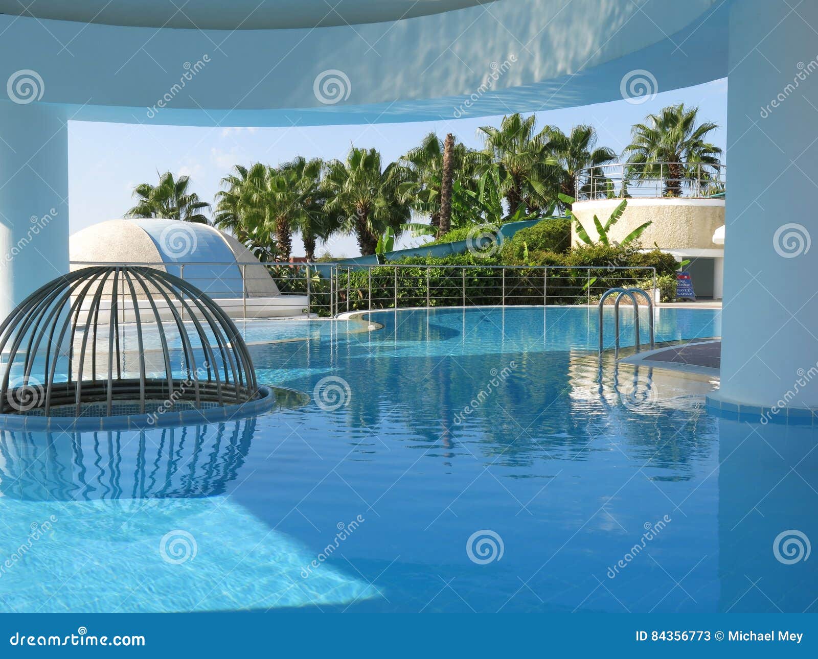 Peaceful Pool in a Turkish Resort Stock Image - Image of pool, turkish ...