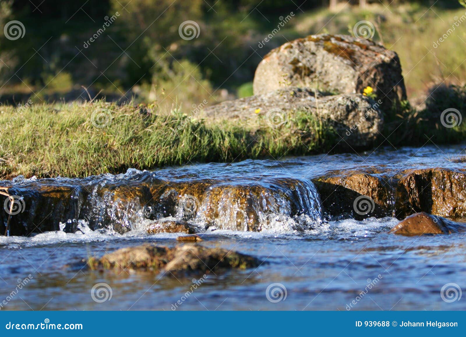 Peaceful river stock photo. Image of spring, moss, brook - 939688