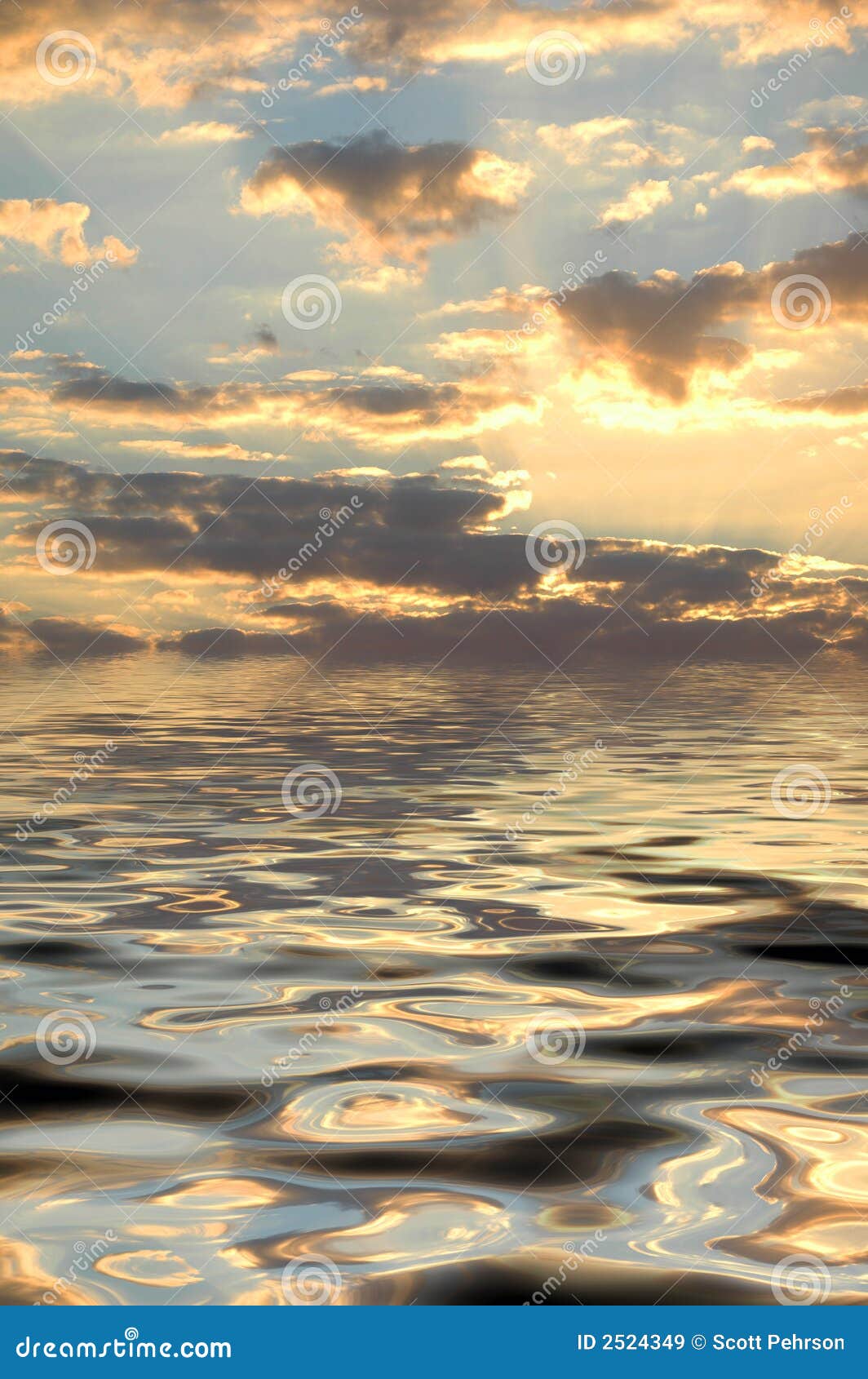 Peaceful sea stock image. Image of restful, lake, gold - 2524349