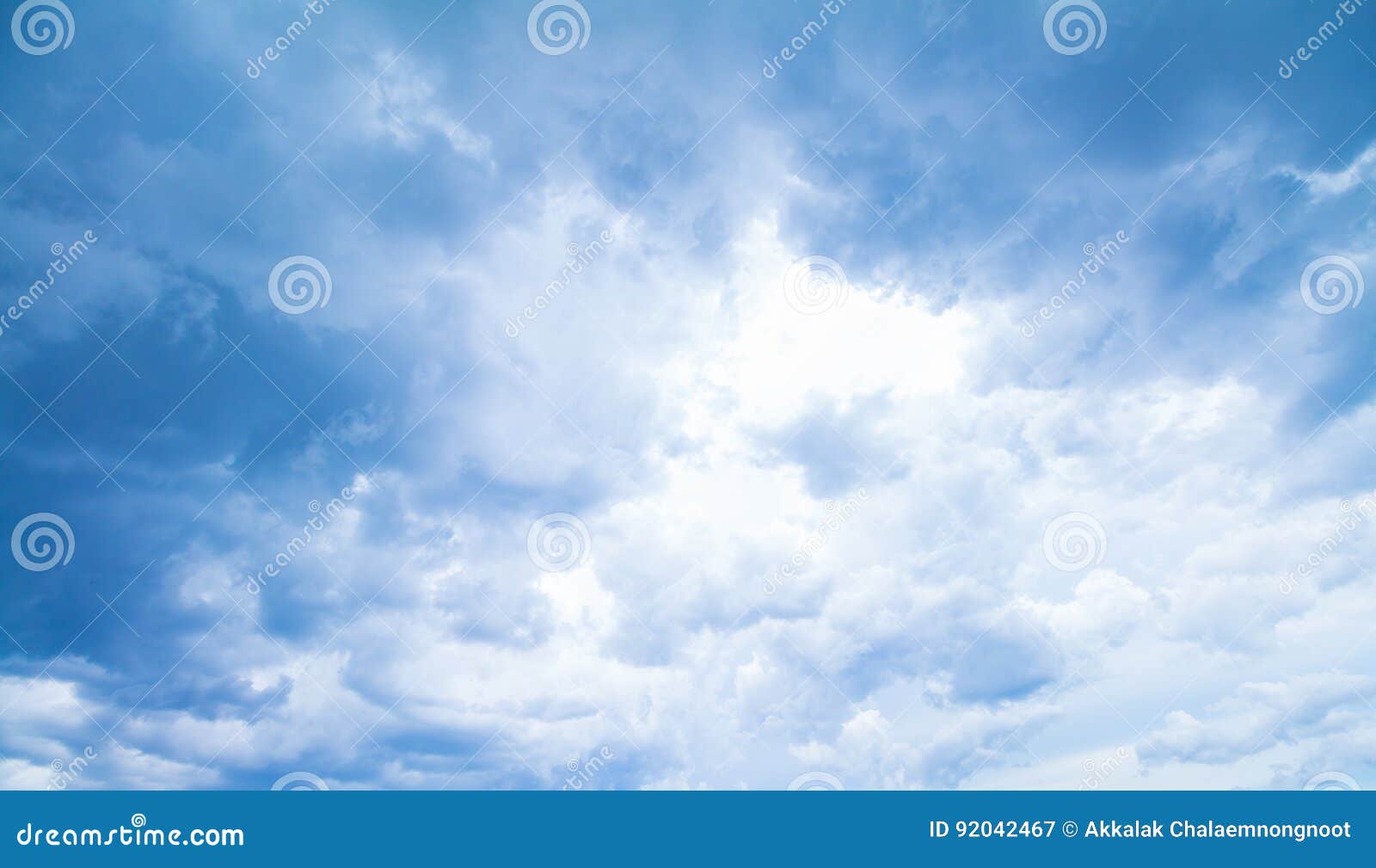 Peaceful Sky and Cloud in Good Weather Day Stock Image - Image of ...
