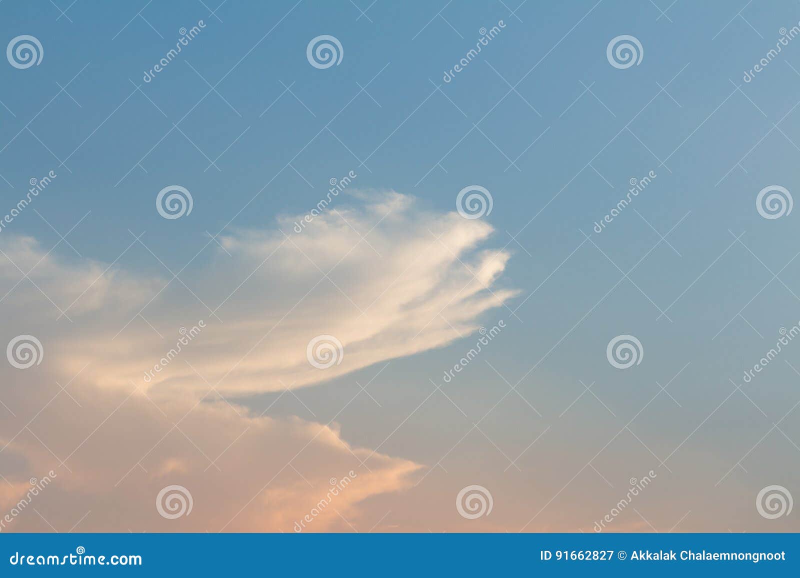 Peaceful Sky and Cloud in Good Weather Day Stock Image - Image of color ...