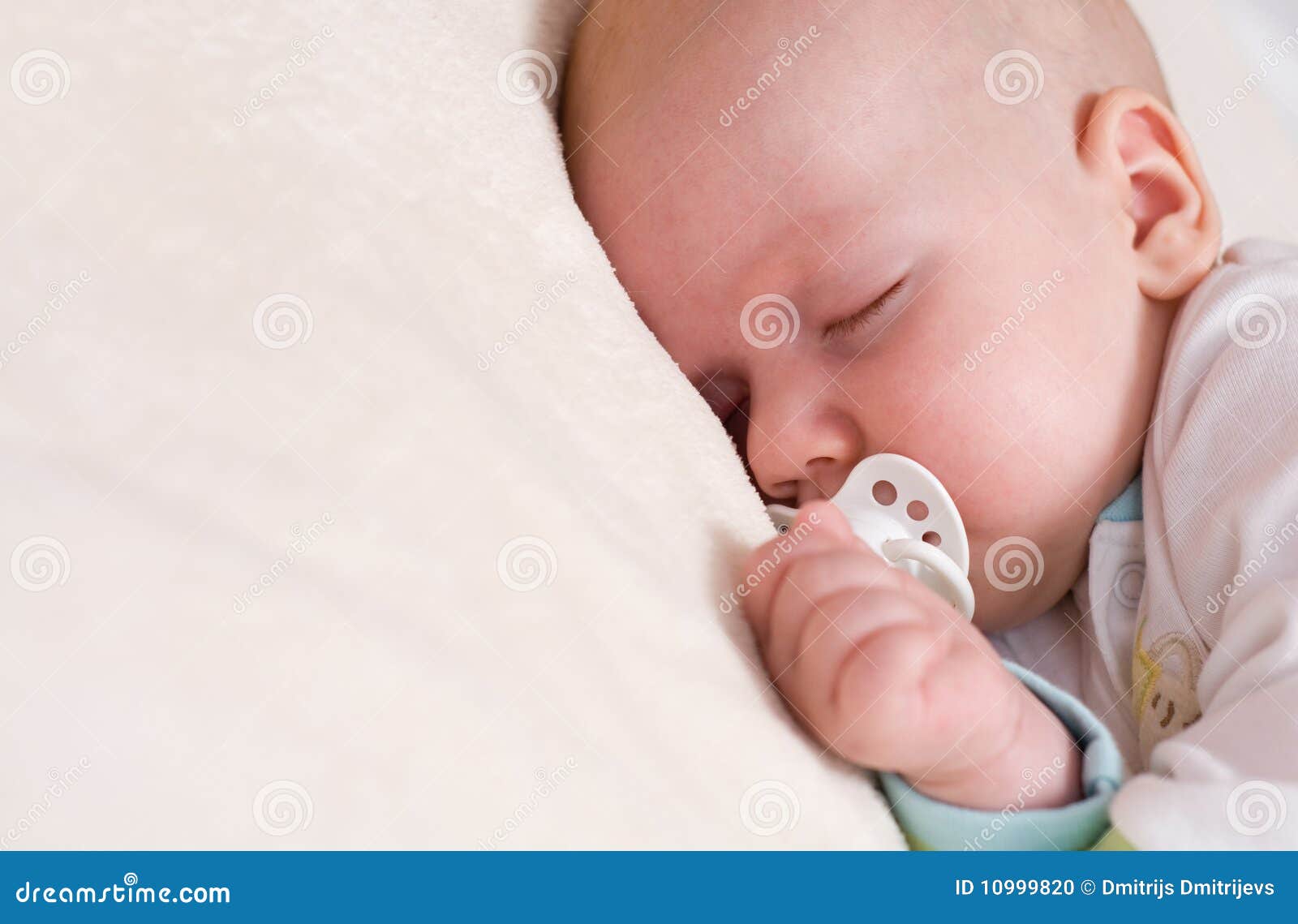 Peaceful Sleeping Beautiful Baby Stock Photo - Image of caucasian ...