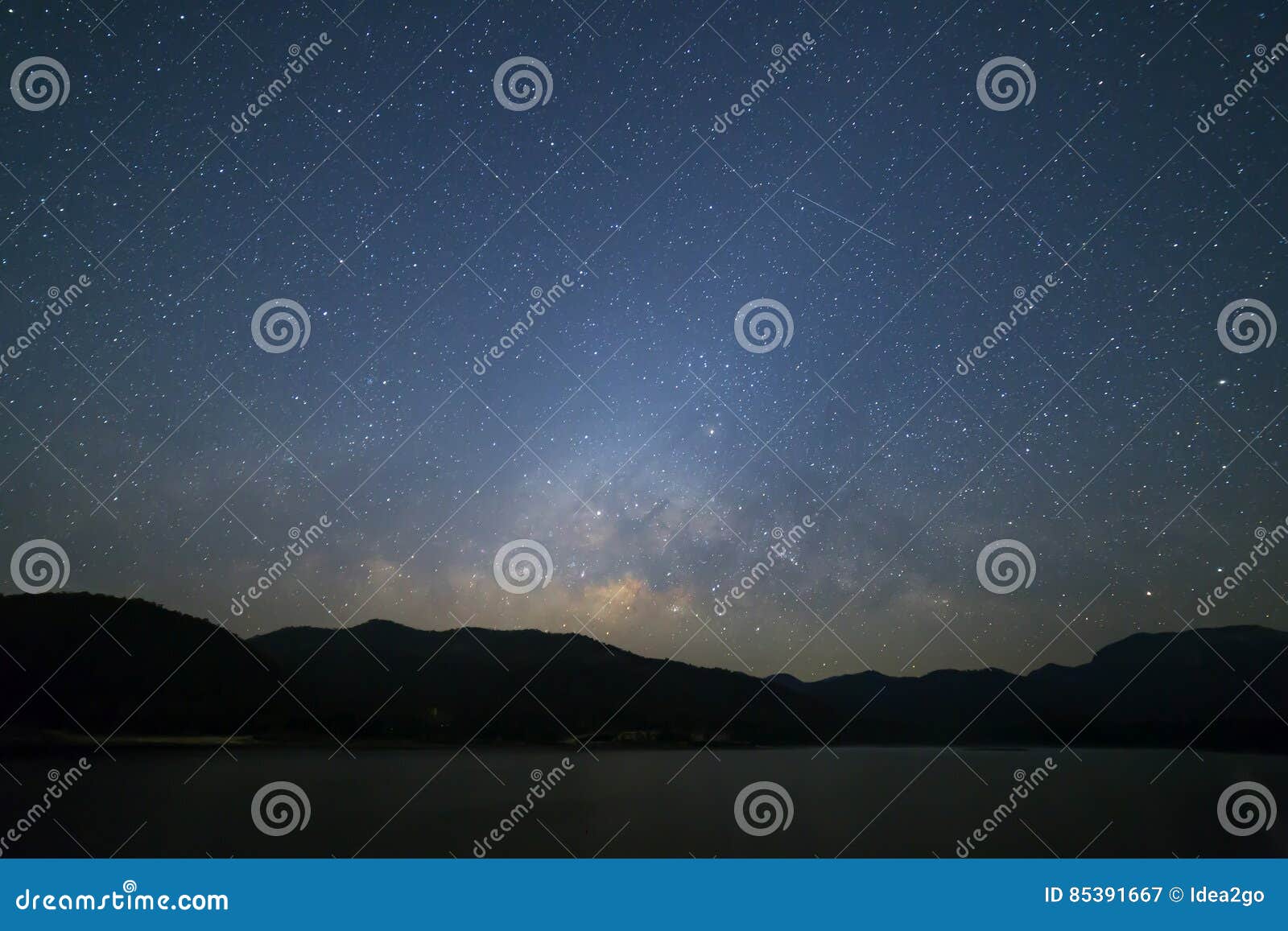 Peaceful Starry Night Sky Background Stock Photography | CartoonDealer ...