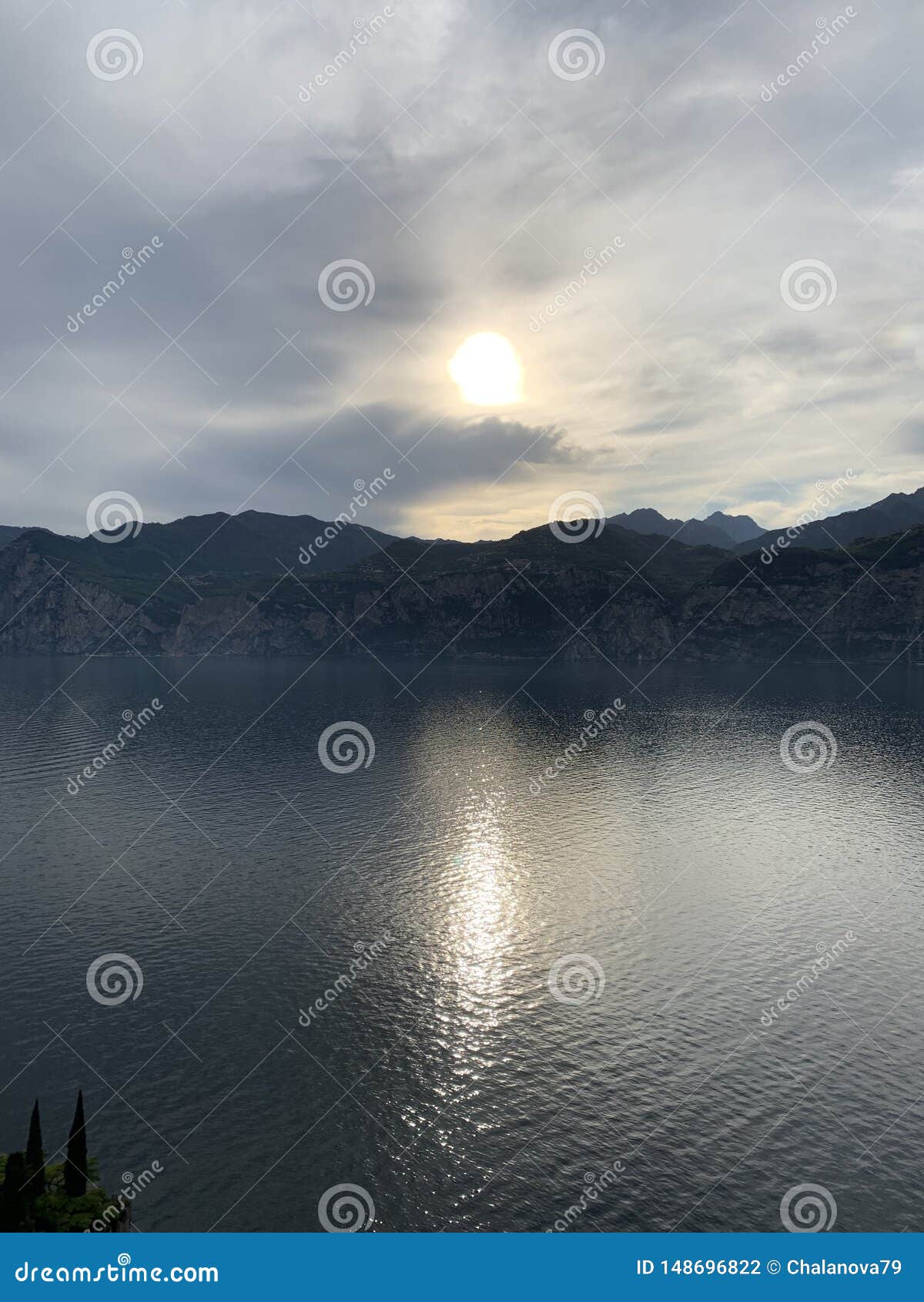 Peaceful Tranquil Water Landscape Calm Flat Surface Stock Photo - Image ...