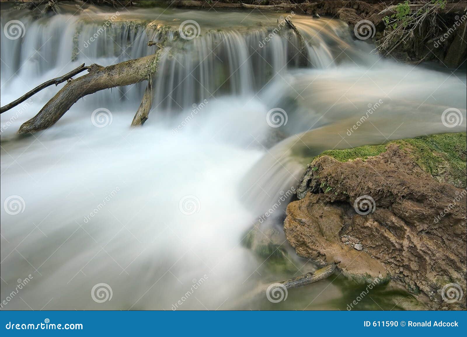 Peaceful Waterfall stock photo. Image of nature, swim, rocks - 611590