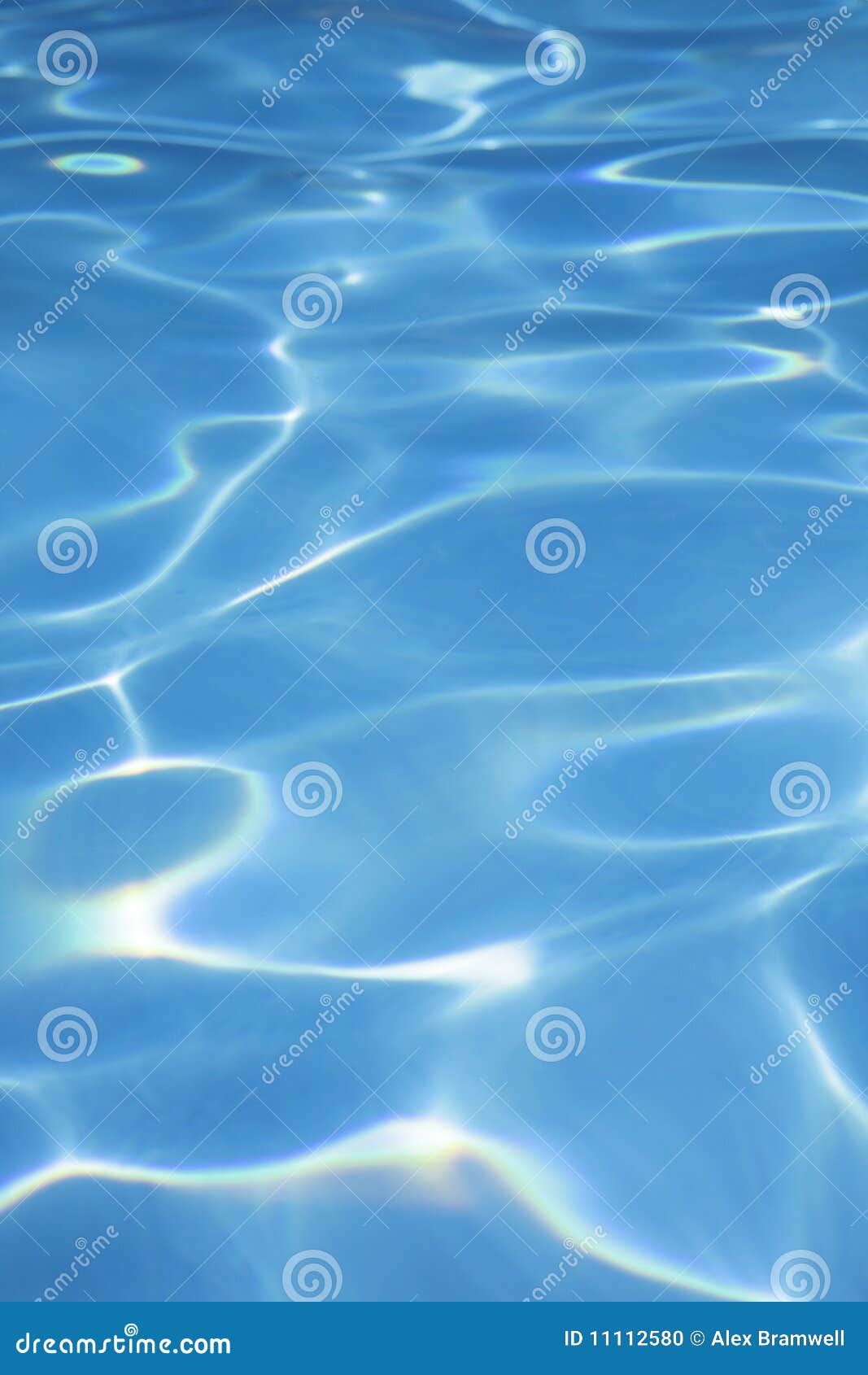 Peaceful Waterin a Bright Clear Blue Swimming Pool Stock Photo - Image ...