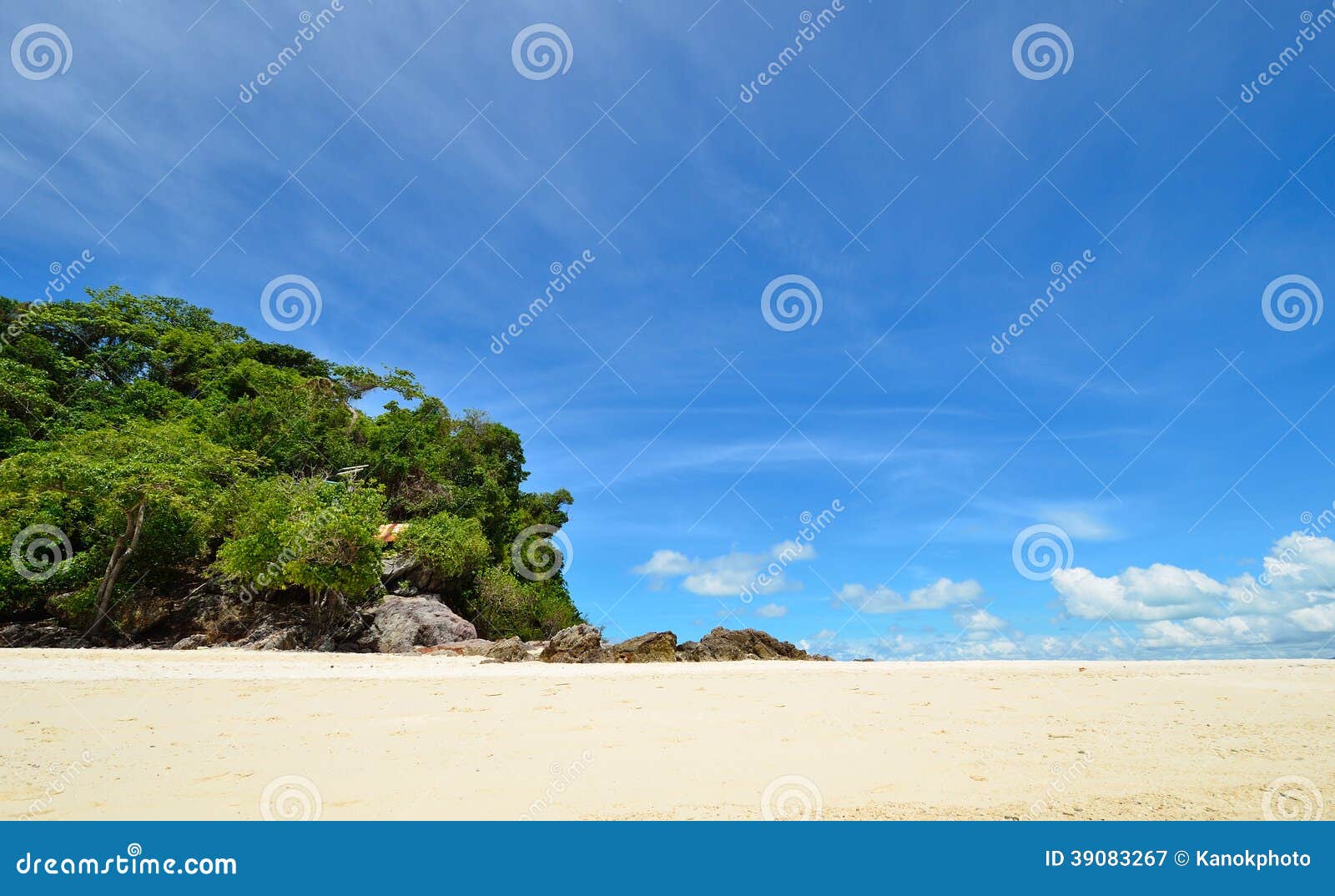 Peaceful White Sand Beach at Talu Island Stock Image - Image of white ...