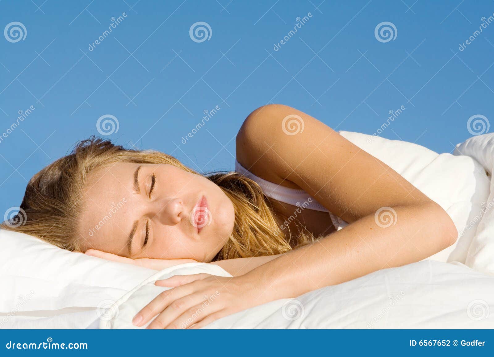 Peaceful woman sleeping stock photo. Image of young, relaxed - 6567652