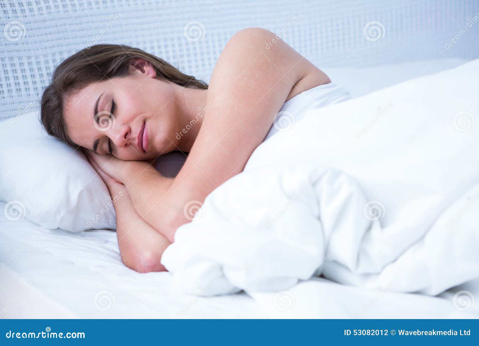 Peaceful woman sleeping stock photo. Image of caucasian - 53082012