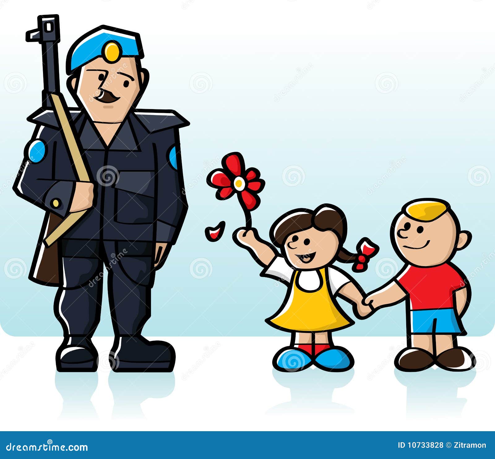 Peacekeeper stock vector. Illustration of accept, peace - 10733828