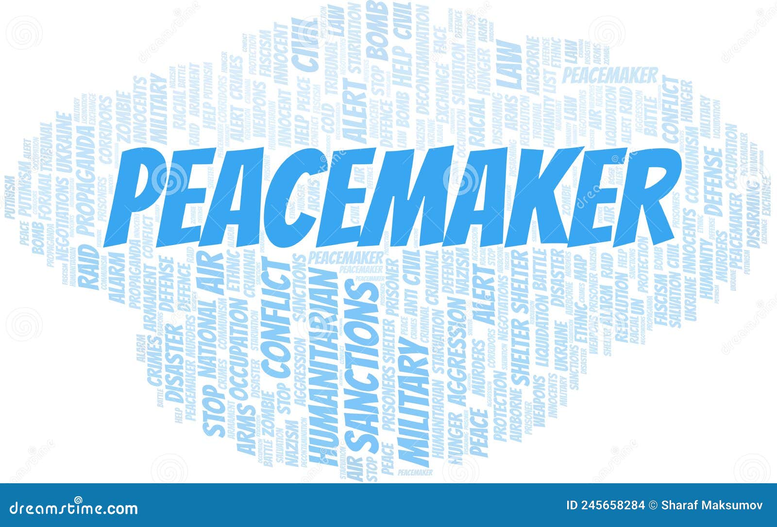 Vector Peacemaker In Helmet Vector Simple Silhouette Illustration ...