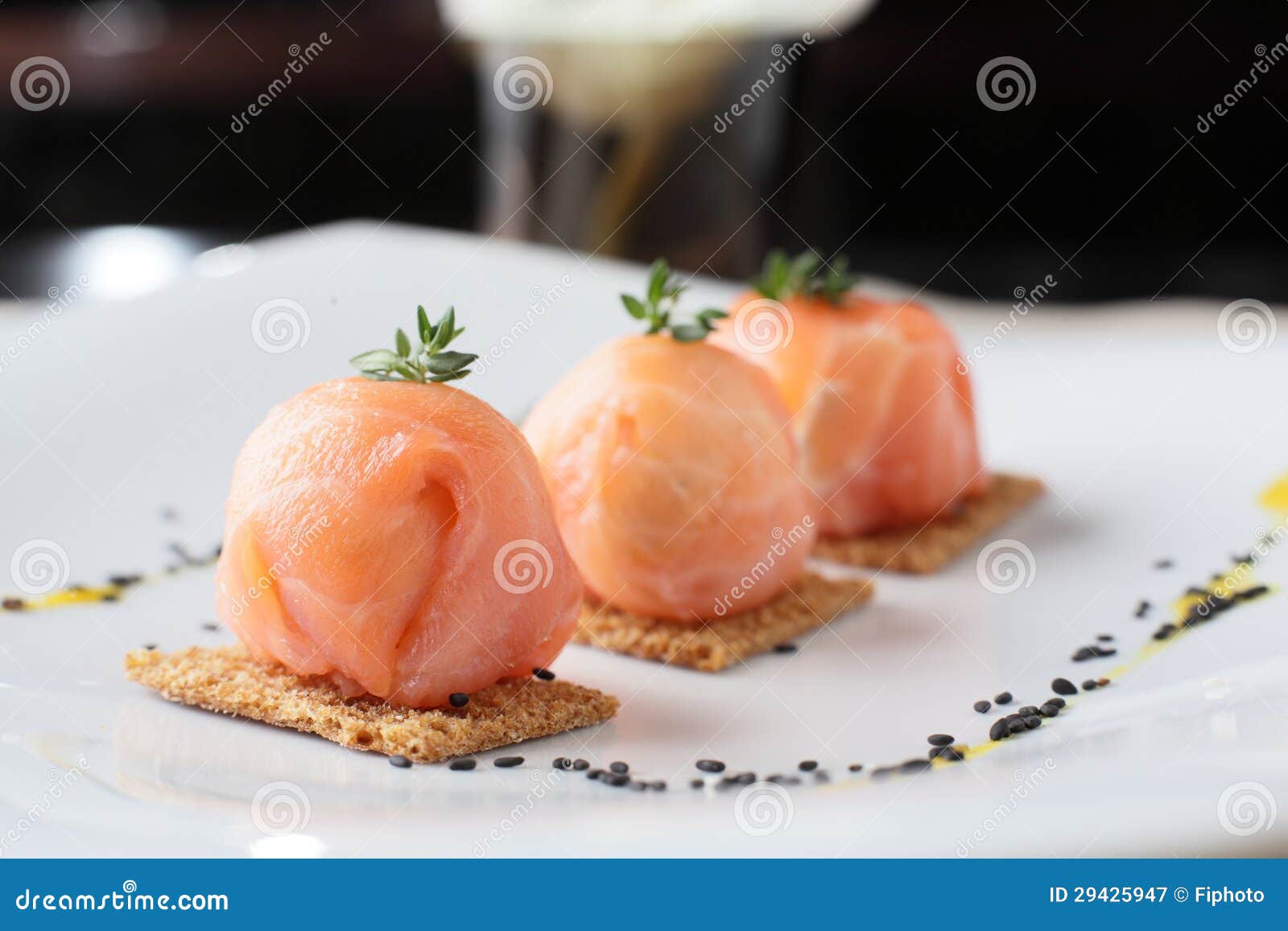 Peaces of Meat with Garnish Stock Image - Image of plate, grill: 29425947