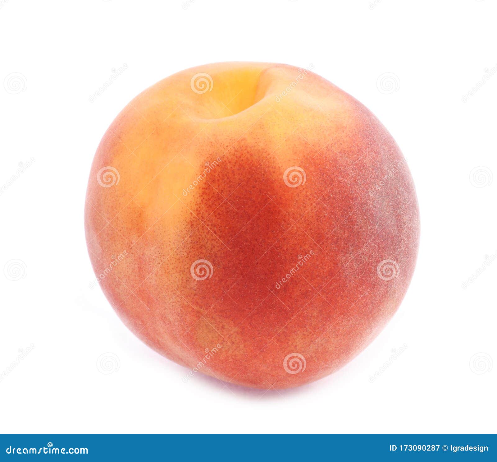 Ripe Fresh Whole Peach Isolated on White Stock Image - Image of healthy ...