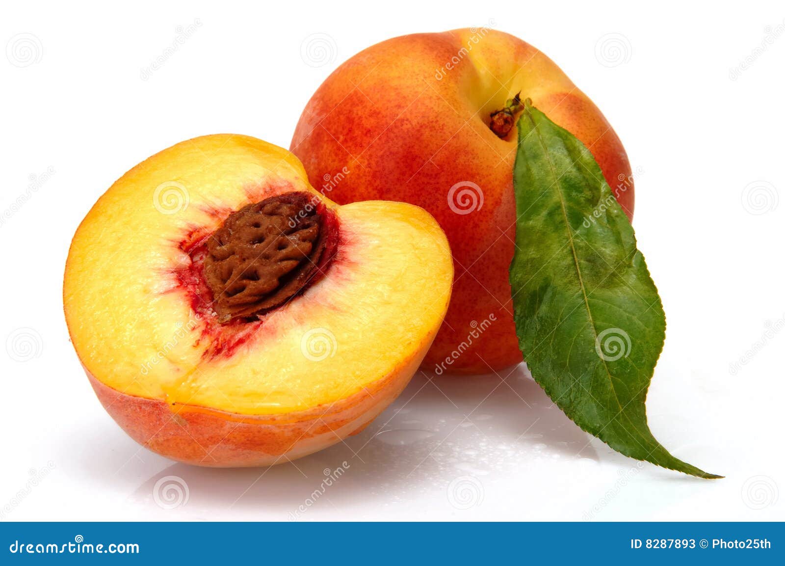 Peach stock image. Image of tree, fresh, plant, sweet - 8287893