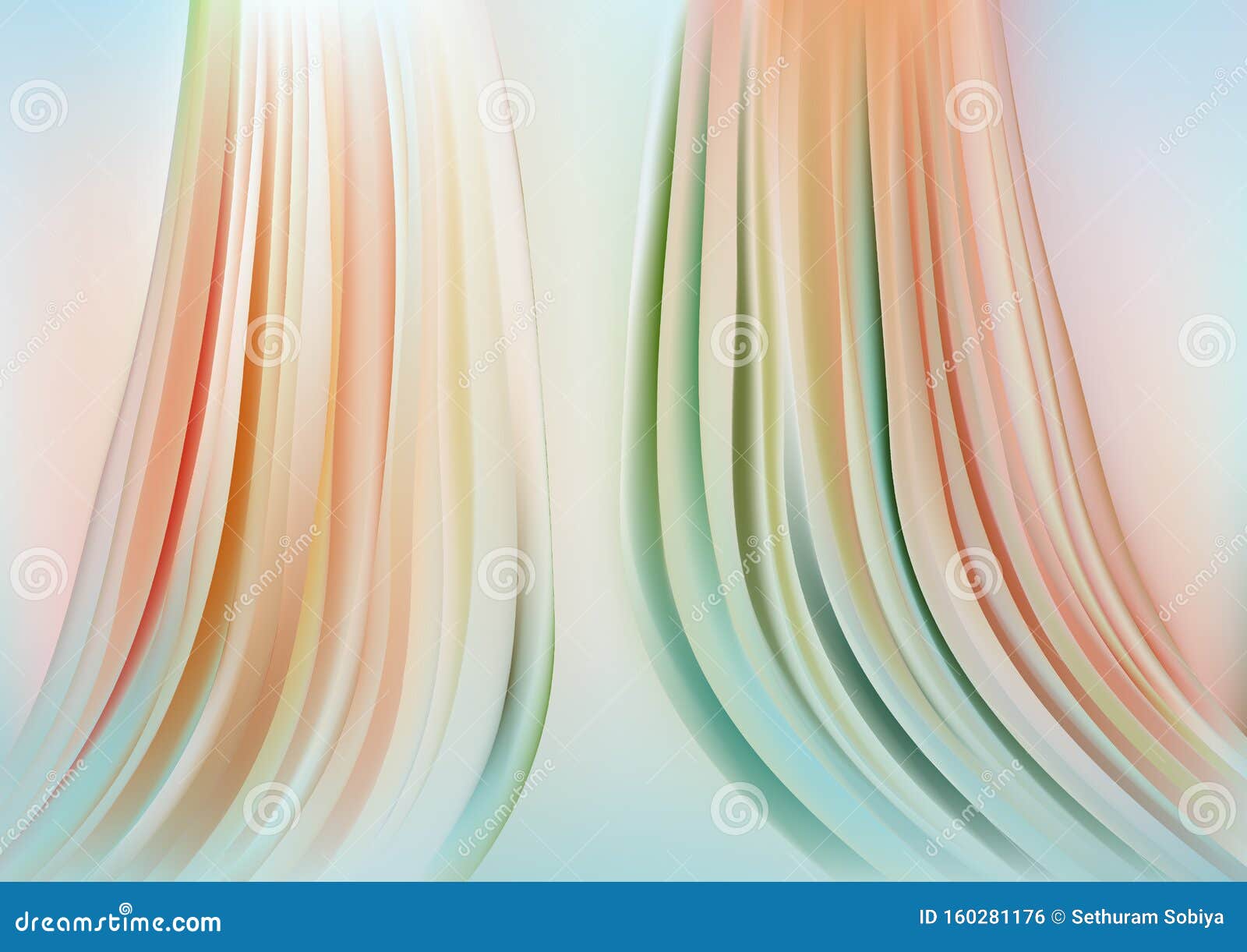 Peach Abstract Creative Background Design Stock Vector - Illustration ...