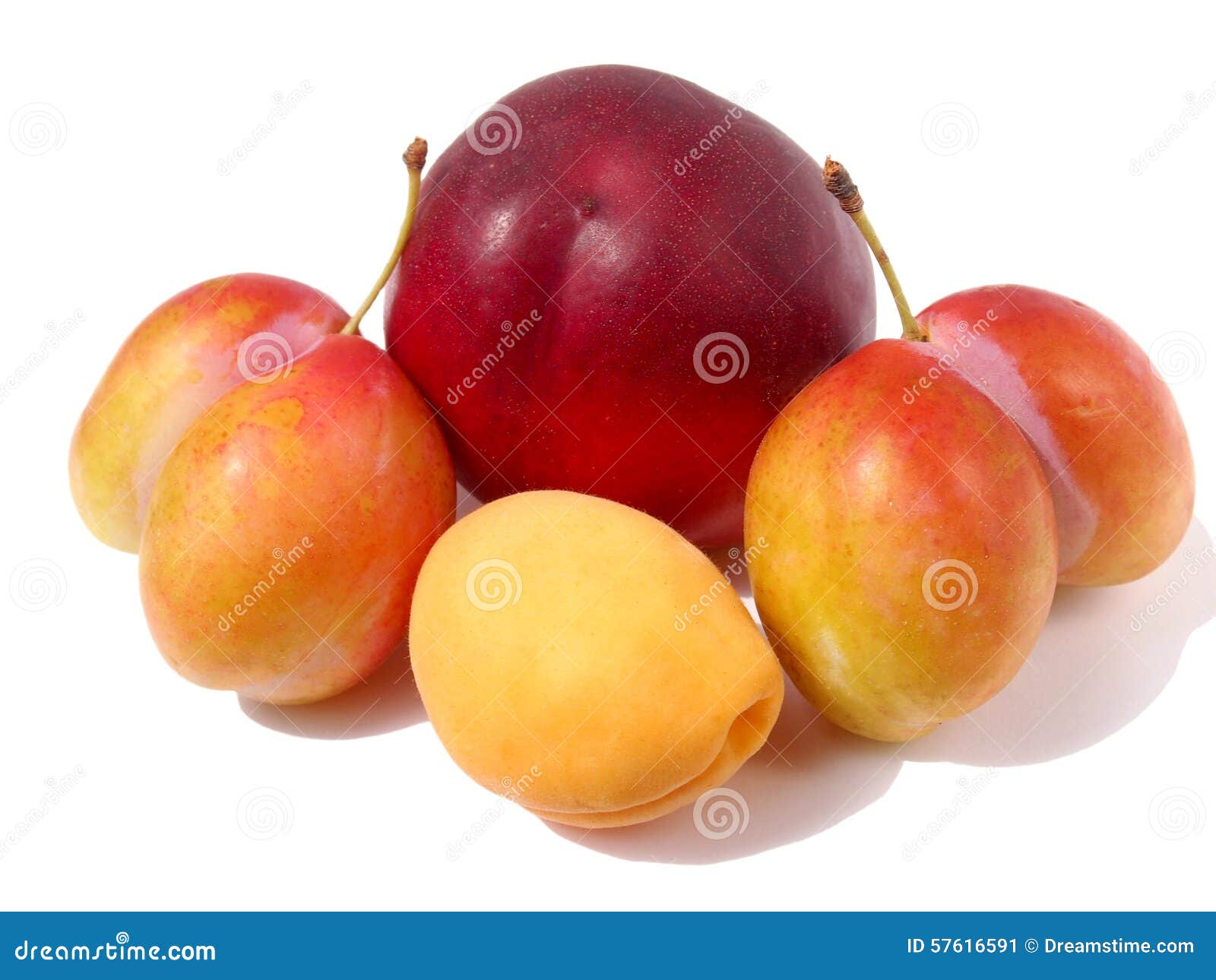 Peach with Apricot and Plums Stock Image - Image of agriculture ...
