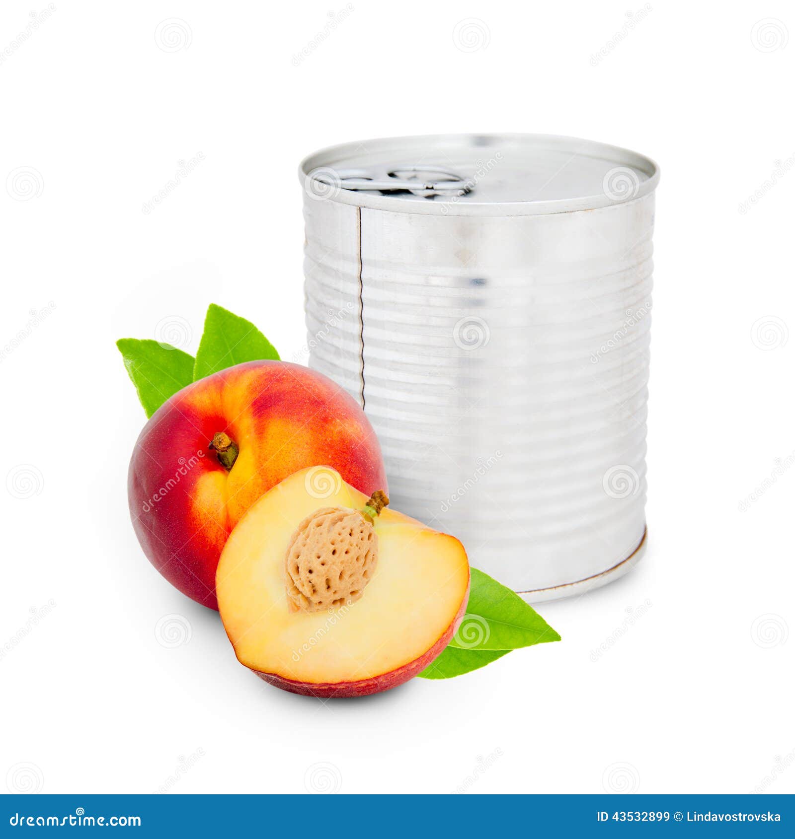 Peach can stock image. Image of breakfast, closeup, fresh - 43532899