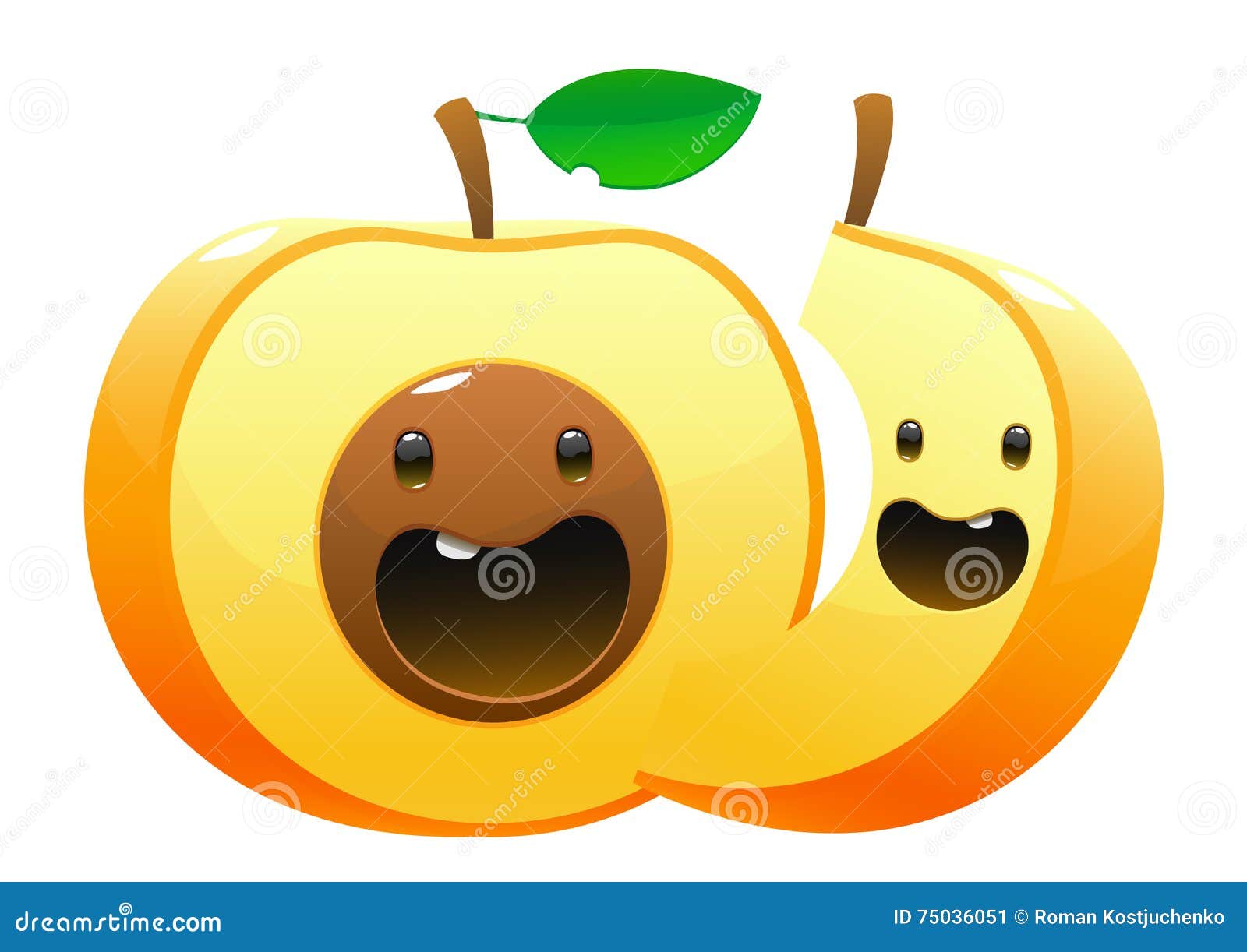 Peach Cartoon | CartoonDealer.com #26655003