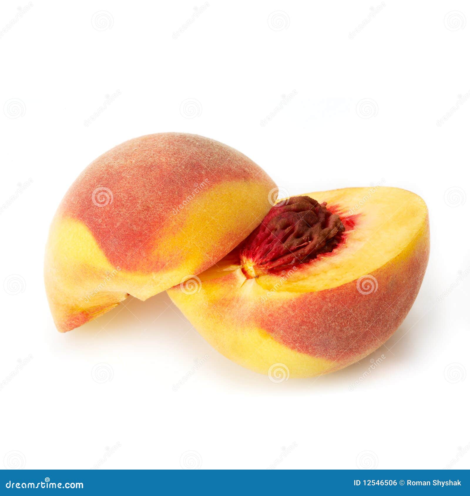 Peach Close-up stock photo. Image of peach, isolated - 12546506