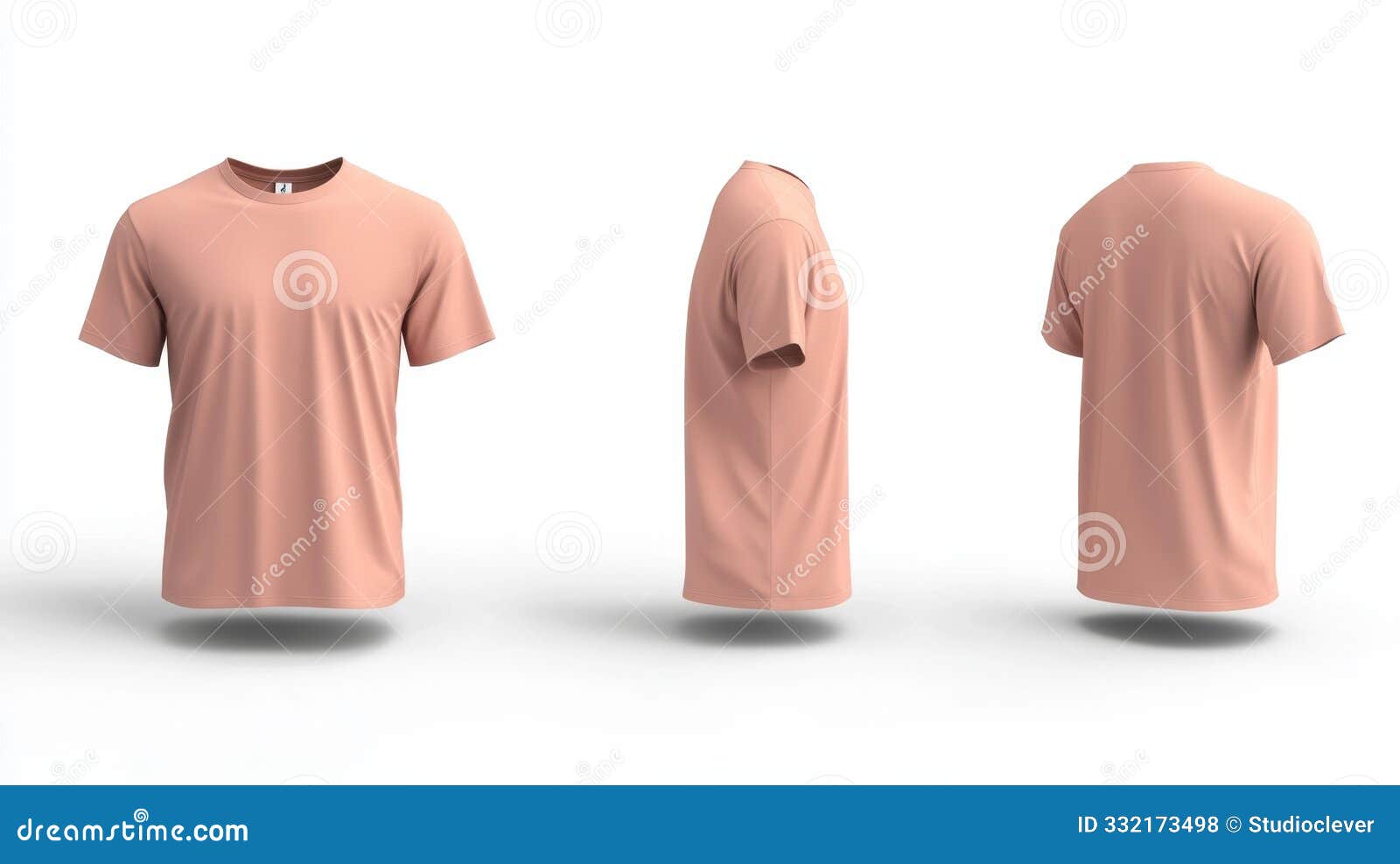 Peach Color T-Shirt Display Generative AI Stock Illustration ...