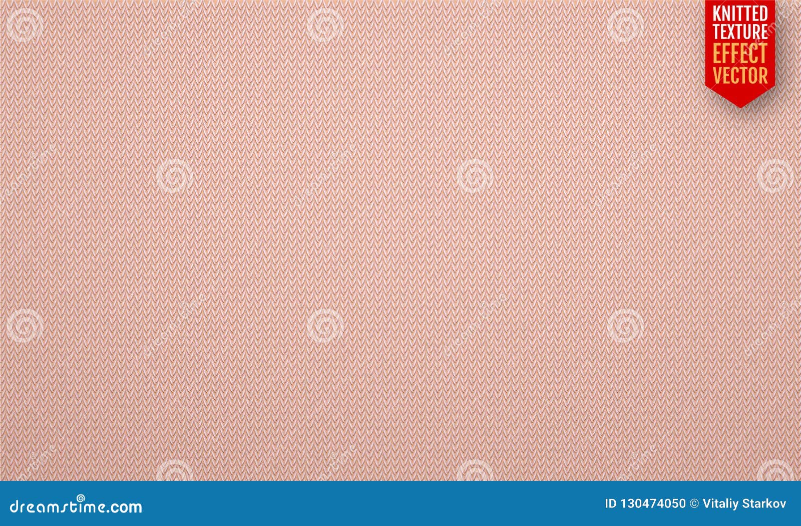 Peach Colour Realistic Knit Texture Vector Seamless Pattern Stock ...