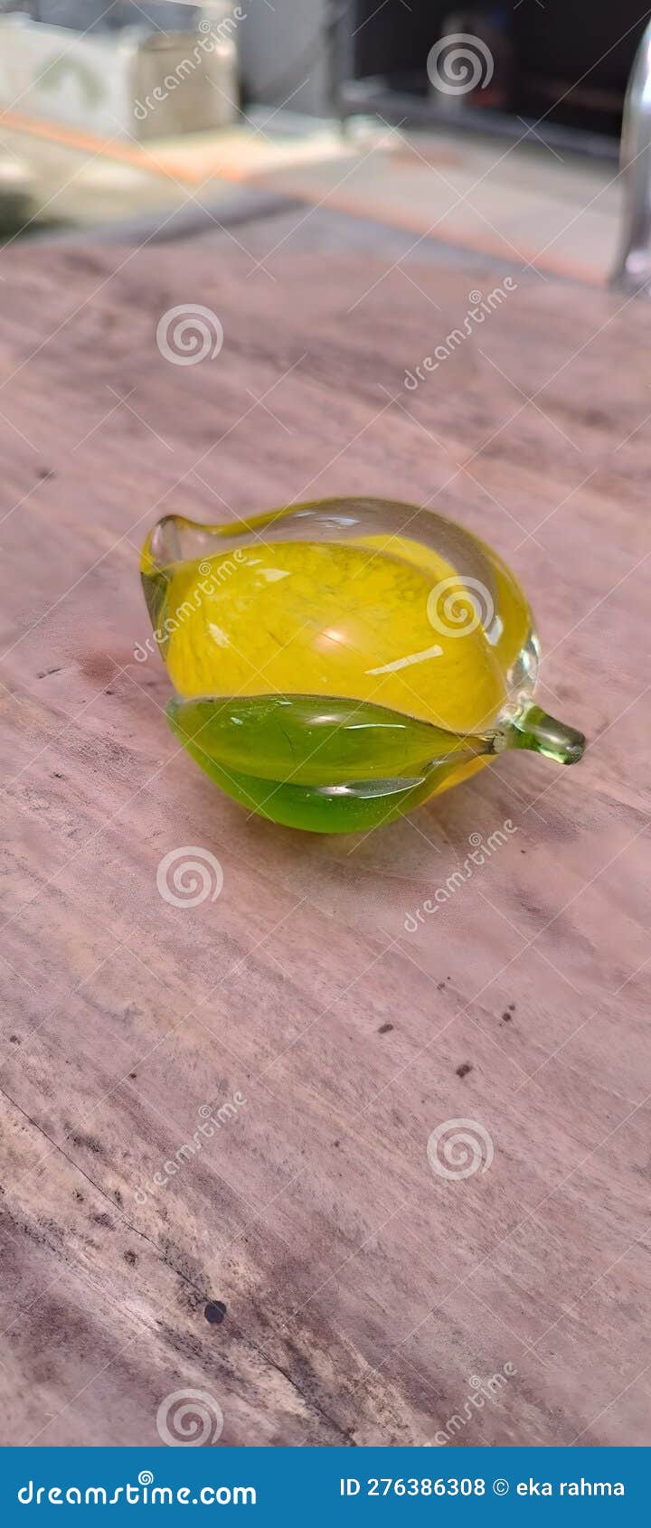 This Peach Crystal Shape is Very Unique. Stock Photo - Image of drink ...