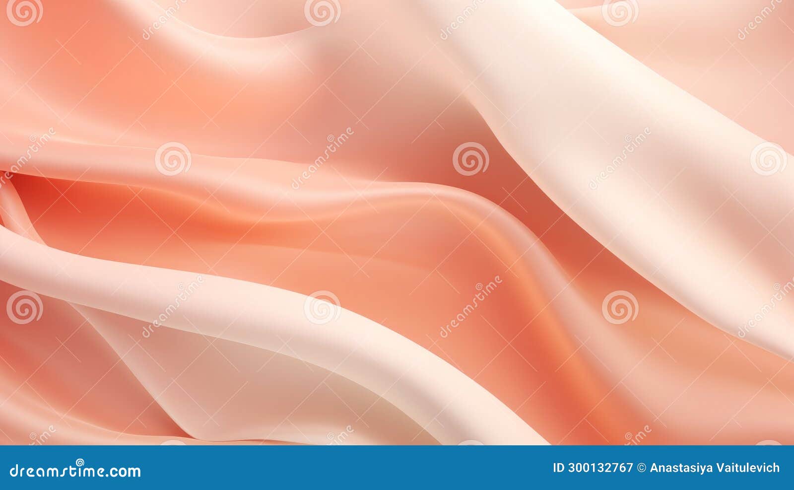Peach Fuzz Abstract Waves Background Banner Stock Image - Image of ...