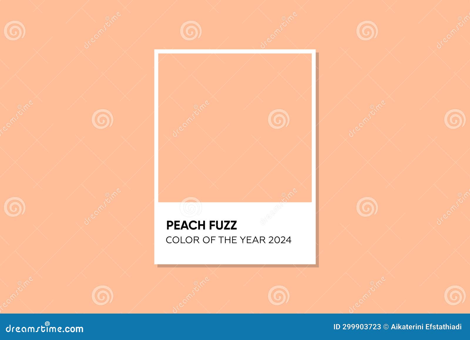 Peach Fuzz Color Of The Year 2024 Stock Illustration Illustration Of