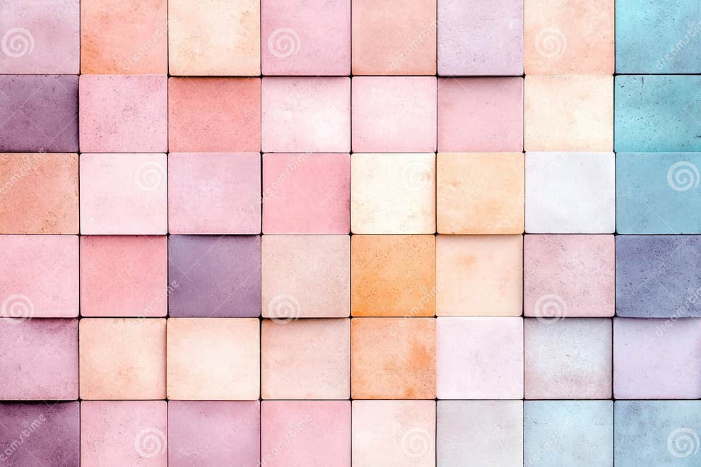 Peach Fuzz Colored Brick Tiles: Seamless Rectangular Texture for Wide ...