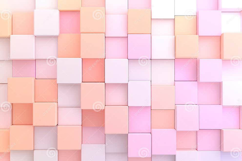 Peach Fuzz Colored Brick Tiles: Seamless Rectangular Texture for Wide ...