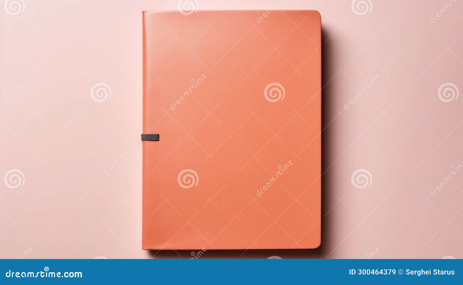 A Peach Fuzz Peach Fuzz Pink Notebook Sitting on a Table with the Cover ...