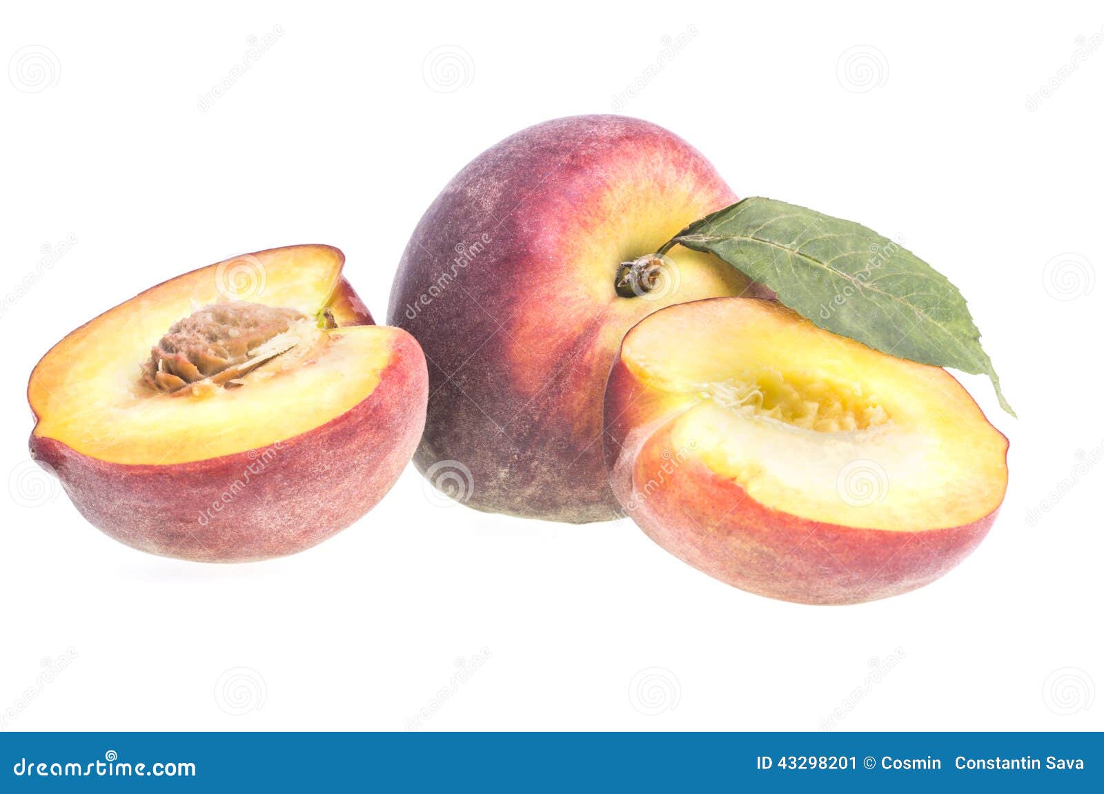Peach in half stock image. Image of juicy, apricot, harvest - 43298201