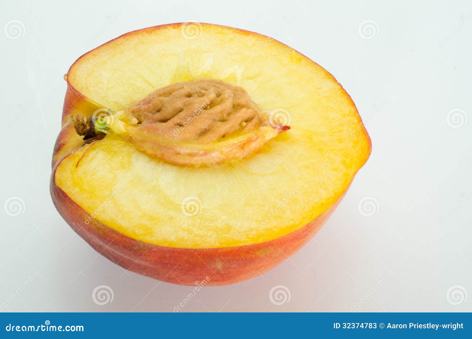 Peach Halve stock image. Image of yellow, peach, slices - 32374783