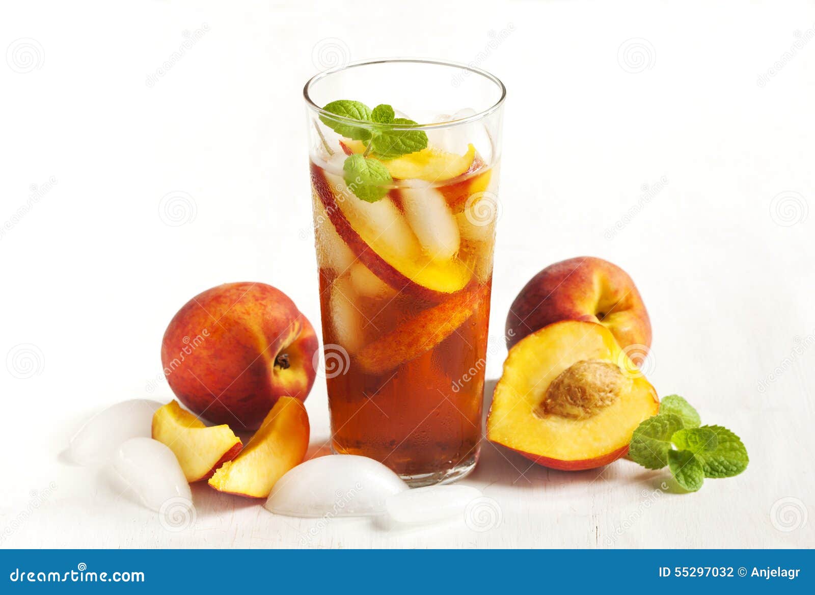 Peach Iced Tea stock photo. Image of healthy, fruit, beverage - 55297032