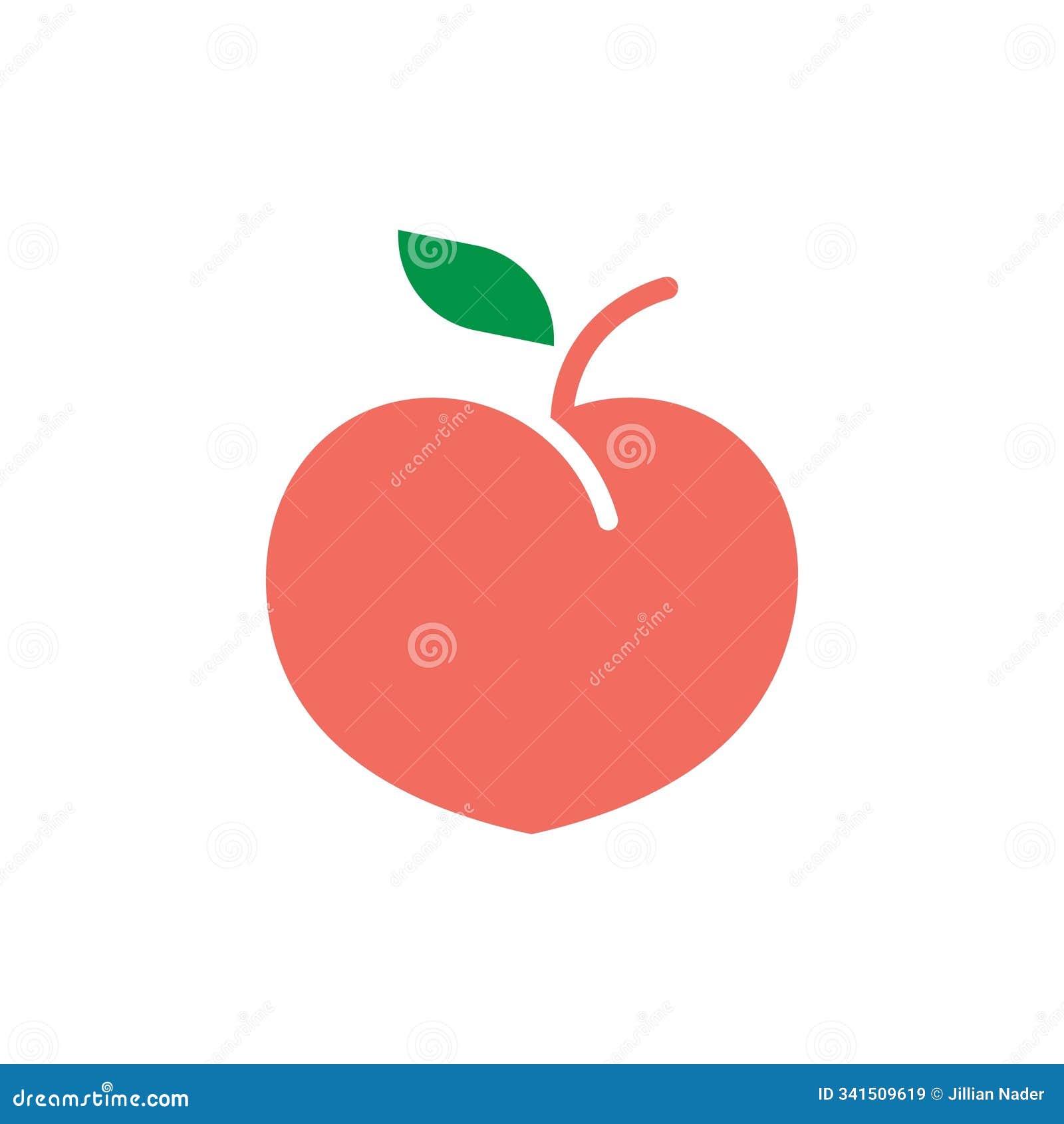 Peach Icon, Peach Emoji Symbol, Clip Art Peach Fruit Vector ...
