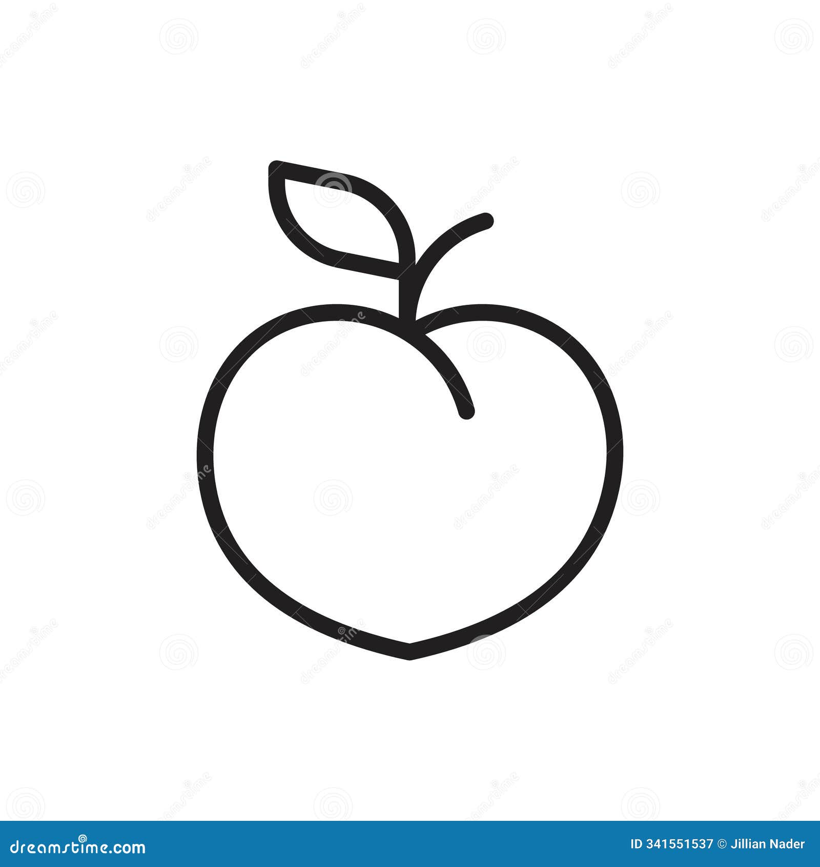 Peach Icon, Peach Emoji Symbol, Clip Art Peach Fruit Vector ...