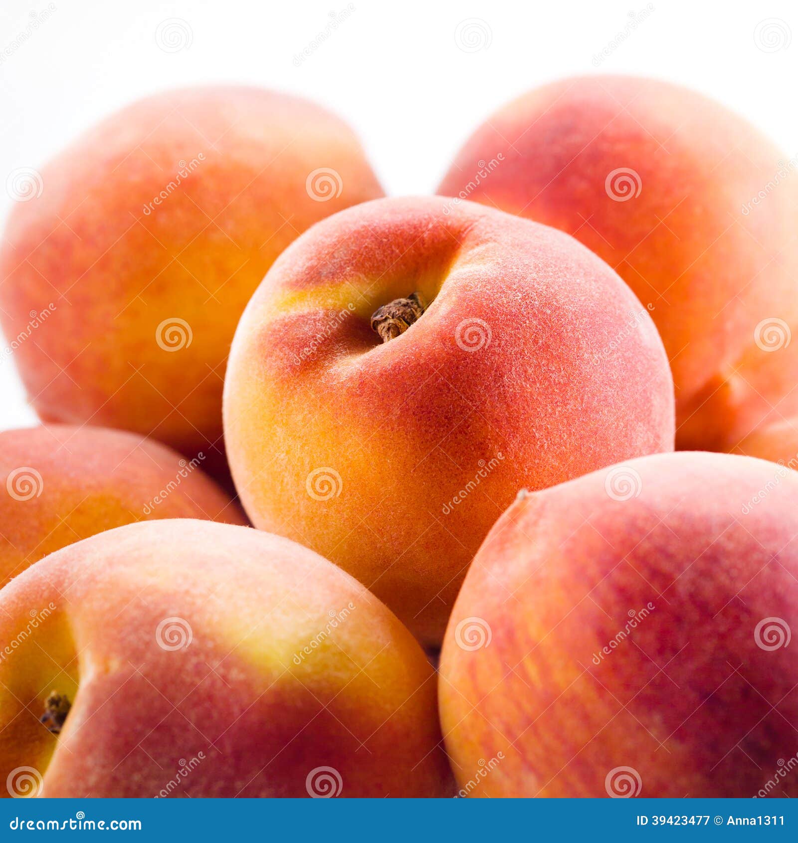 Peach Isolated. Fruits Macro Stock Image - Image of organic, juicy ...