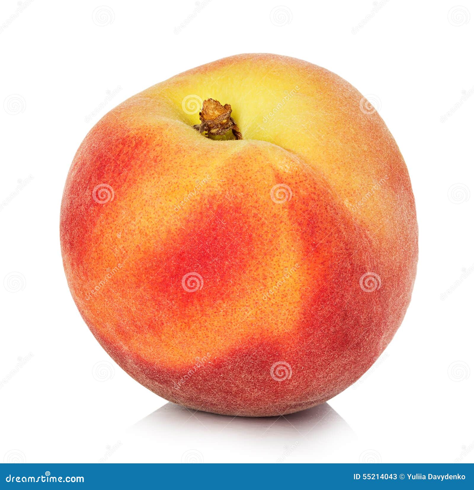 Peach isolated on white stock image. Image of diet, healthy - 55214043