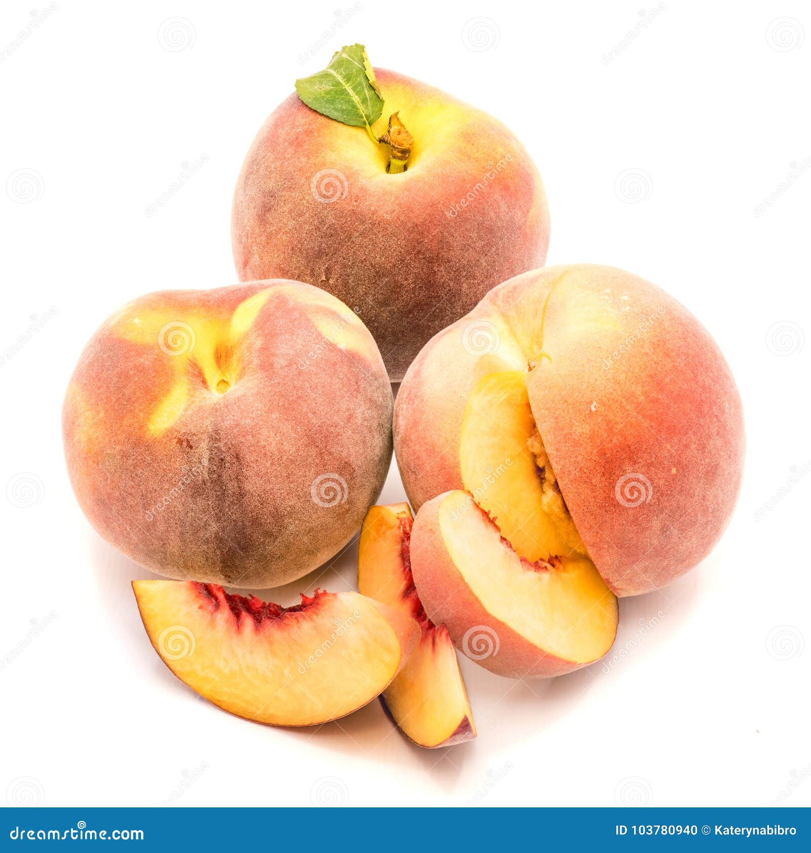 Peach isolated on white stock photo. Image of mellow - 103780940