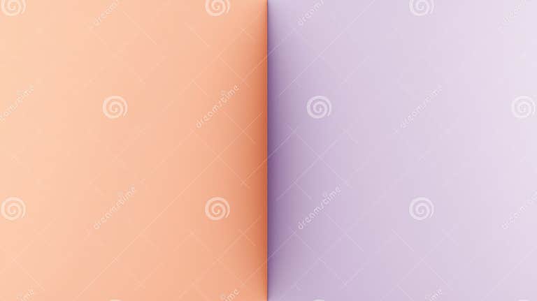 Peach and Lavender Colored Backgrounds are Seamlessly Joined Together, Creating a Visually ...