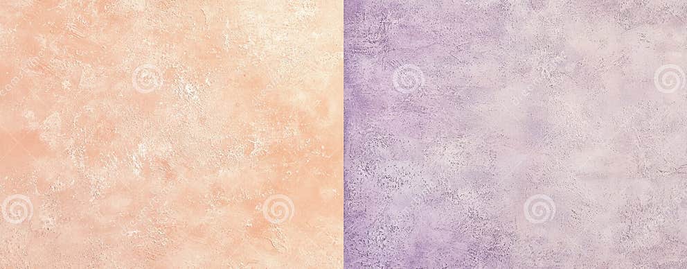 Peach and Lavender Textured Backgrounds Meet in the Middle, Creating a ...